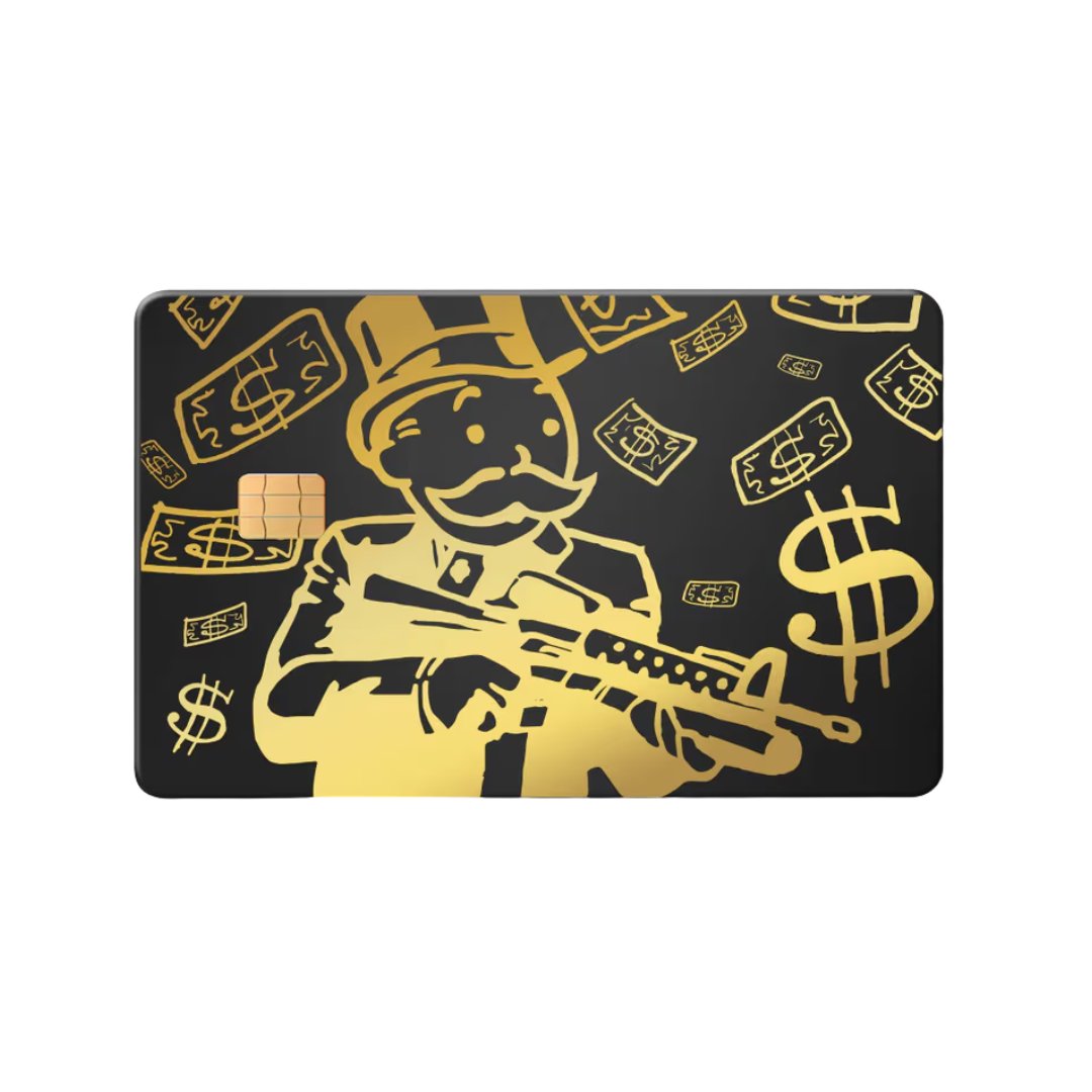 Monopoly Man Metal Card - Premium Metal Credit Cards | Custom Laser ...