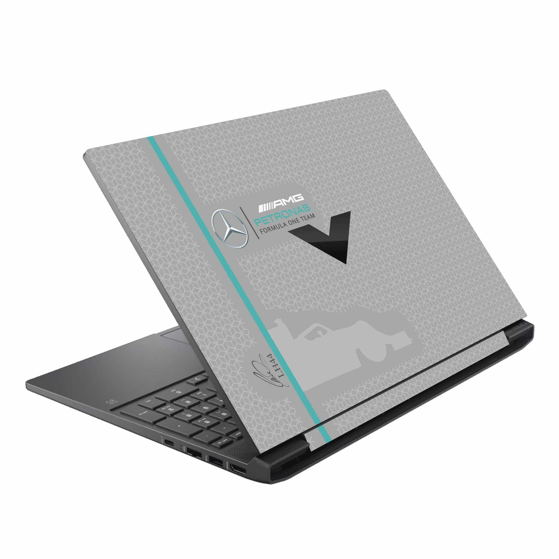Formula Fans - Grey HP Victus Laptop Skin – WrapCart Skins