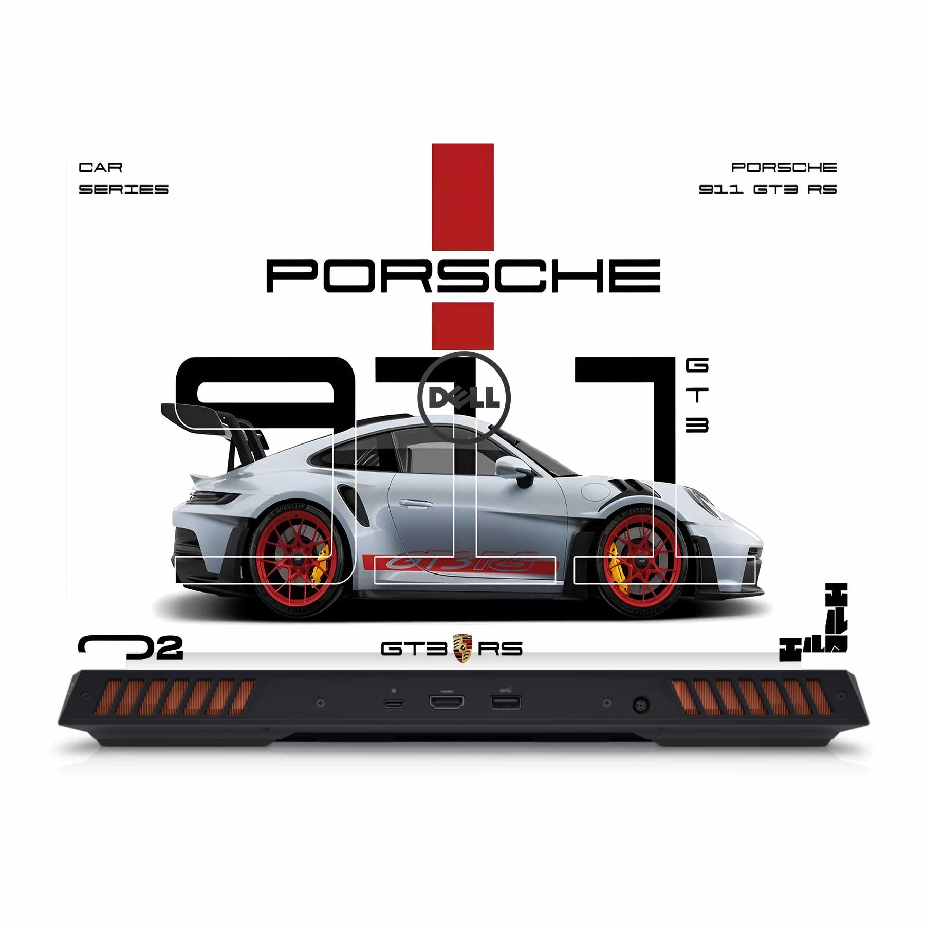 GT RS3 Dell G15 5530 Laptop Skin – WrapCart Skins