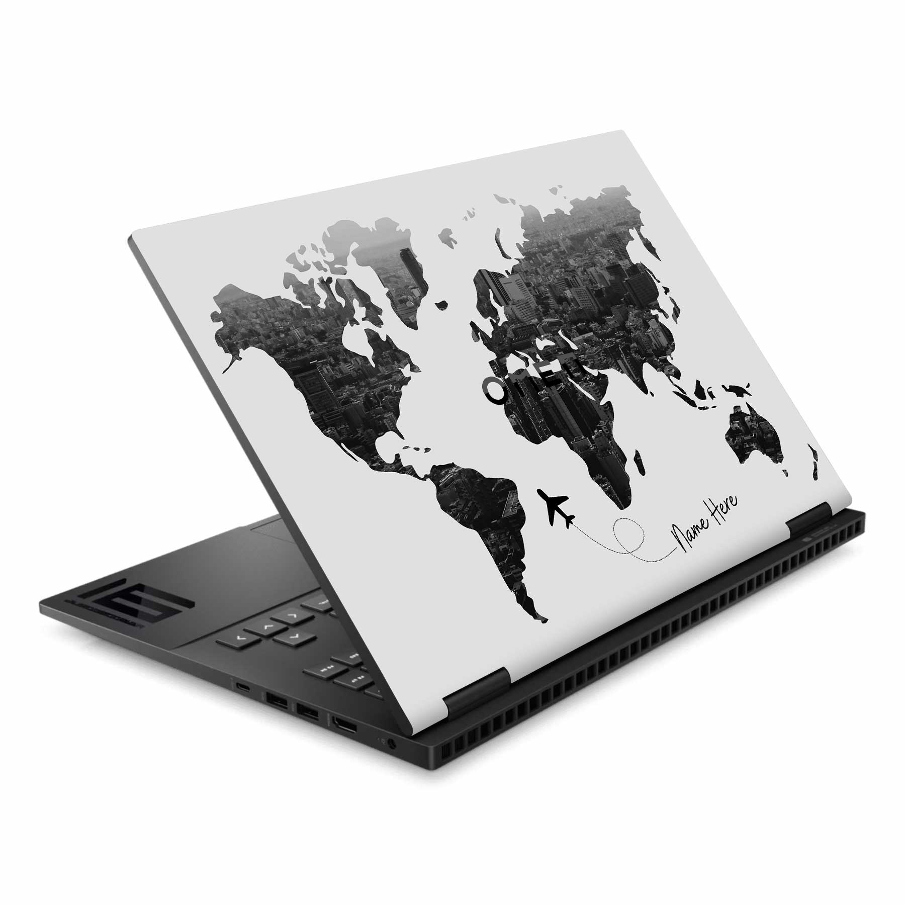All Over the World Custom Name HP Omen 16 Laptop Skin – WrapCart Skins