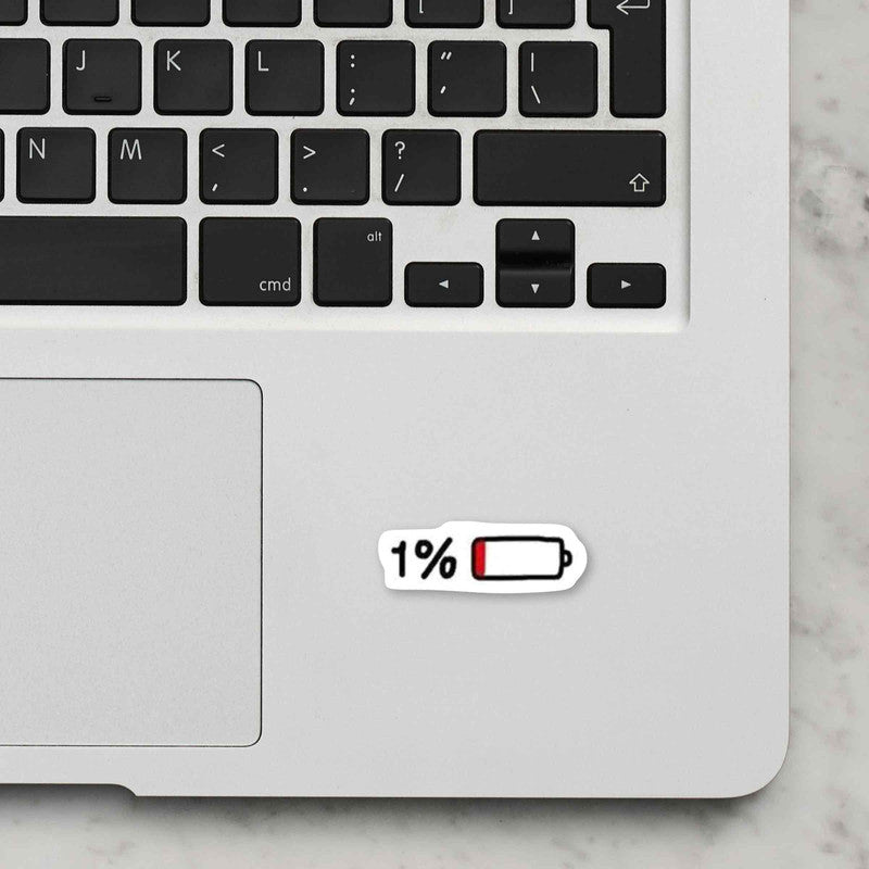 Low Battery Laptop Sticker – WrapCart Skins