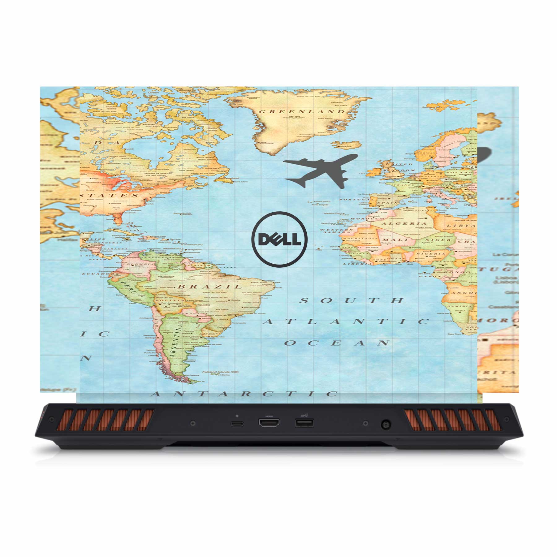 World Map Dell G15 5520 Laptop Skin – WrapCart Skins
