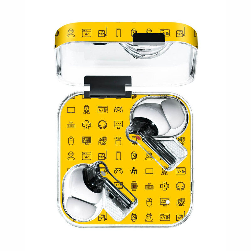 Tech Icons Yellow Skin Skin For Nothing CMF – WrapCart Skins