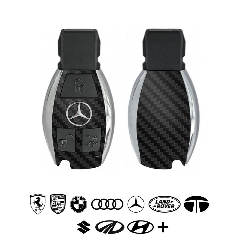 Black Carbon Car Key Skins – WrapCart Skins