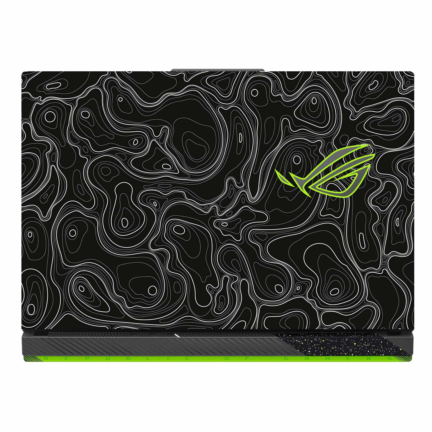 Colourful Topography Black Asus ROG Strix G16 G614J Laptop Skin ...