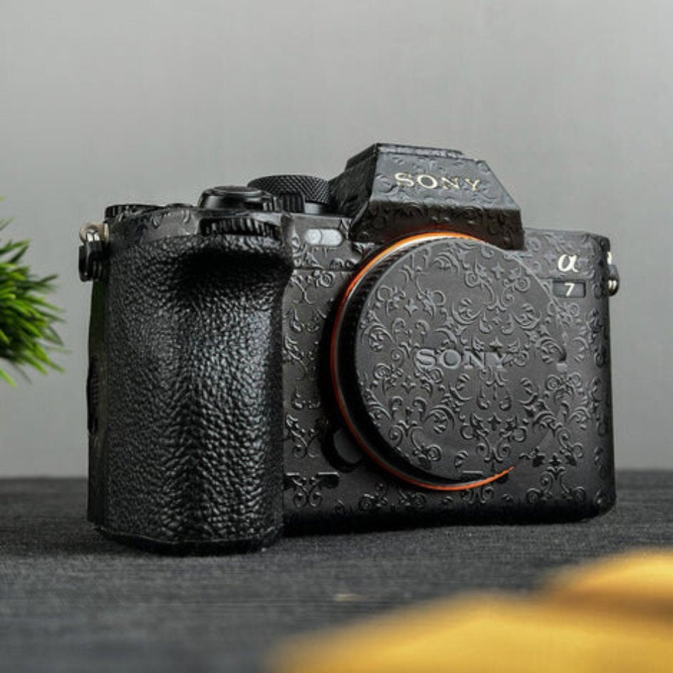 Royal Black Textured Camera Skins – WrapCart Skins