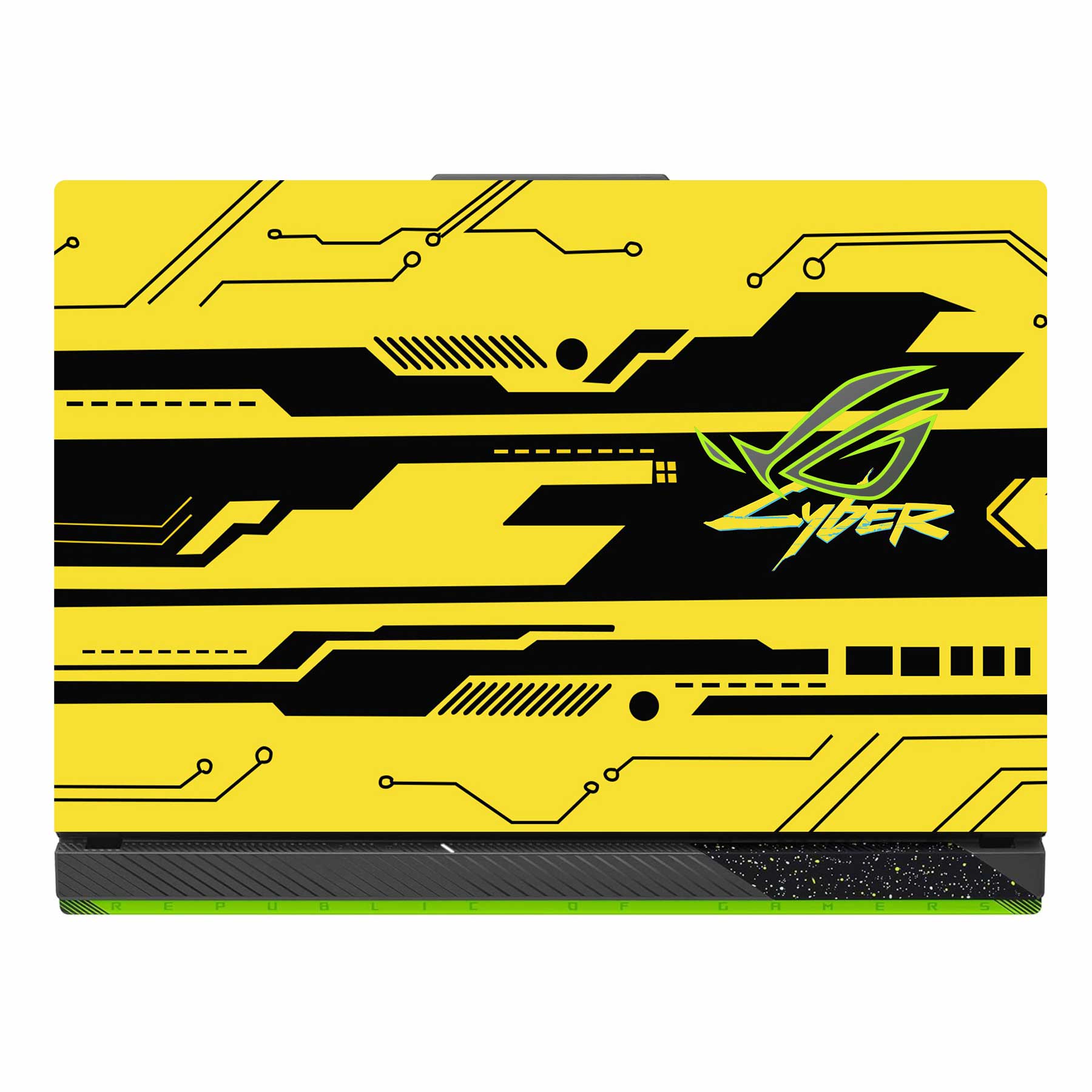 Cyber Yellow Asus ROG Strix G16 G614J Laptop Skin – WrapCart Skins