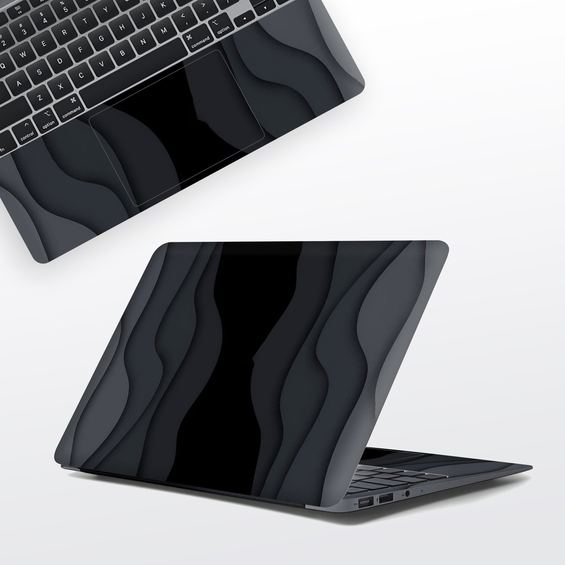 Black Caves Laptop Skin | Customised Premium Full Body Laptop Skins ...