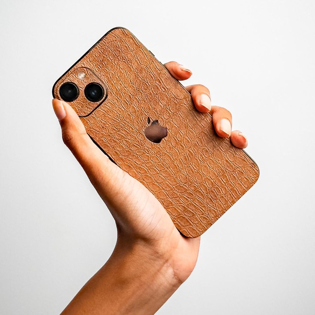 Brown Leather Mobile Wrap - WrapCart – WrapCart Skins