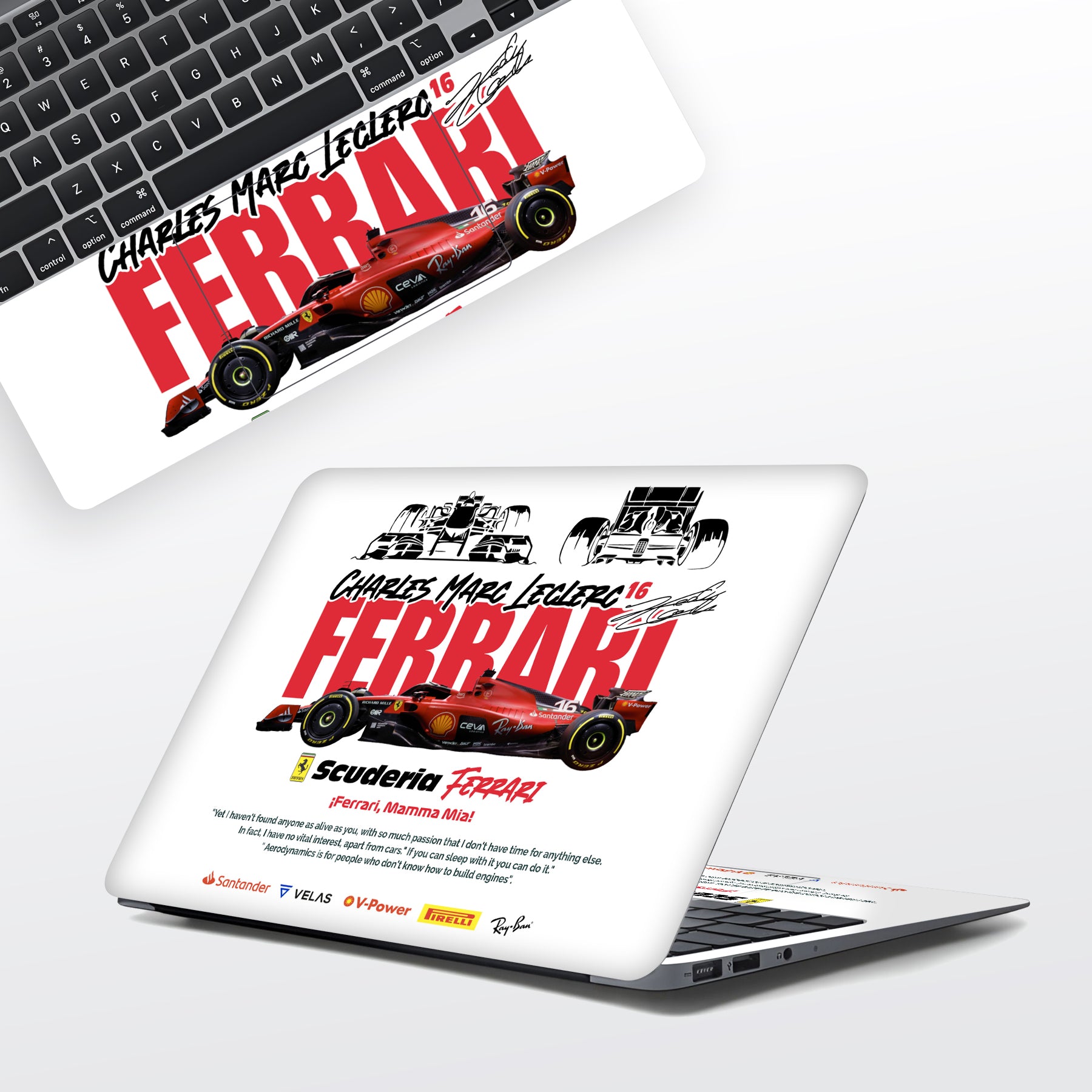 Asus rog strix g16 G614J Laptop Skins & Wraps | Ferrari Laptop Skin ...