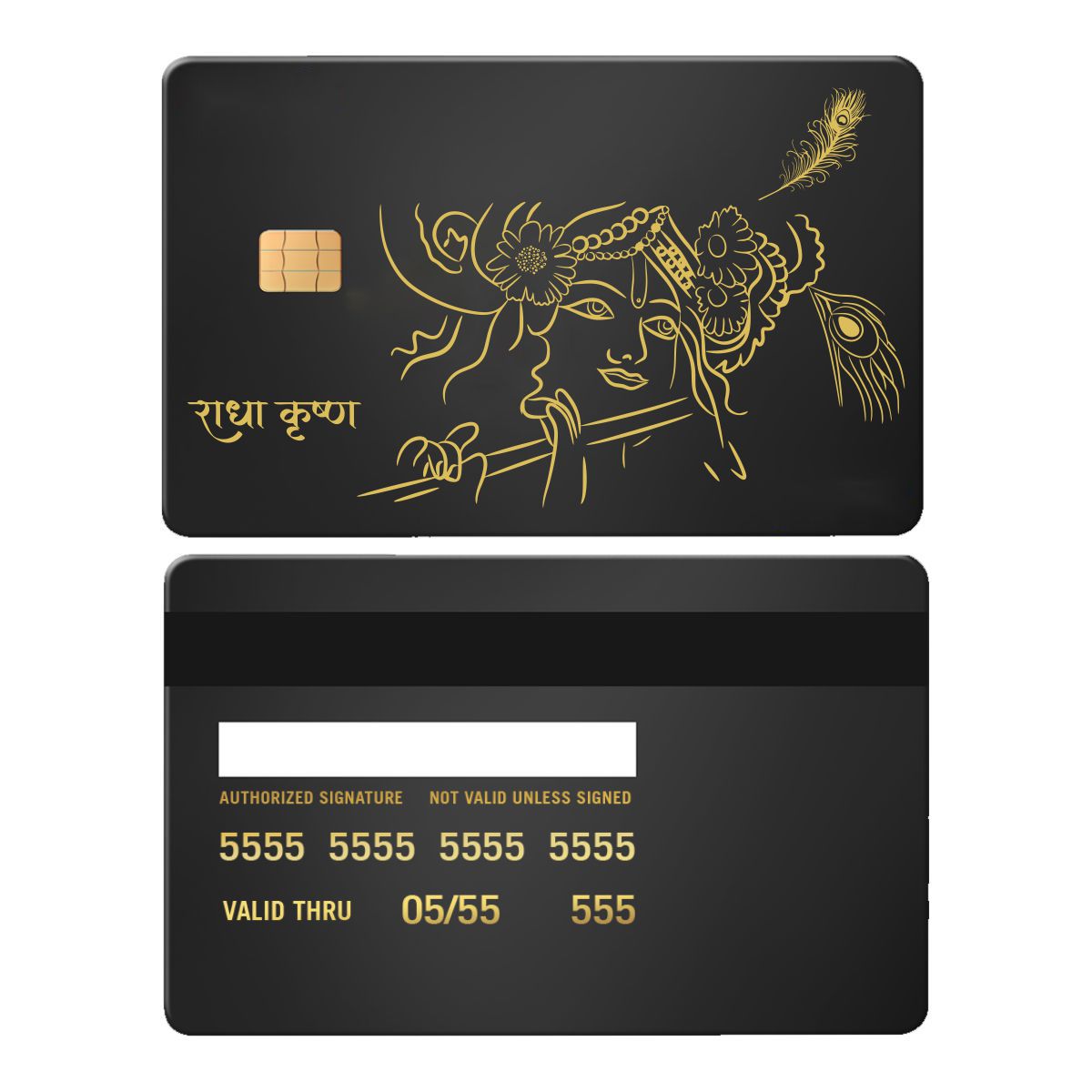 Radha Krishna Metal Card - Premium Metal Credit Cards | Custom Laser ...