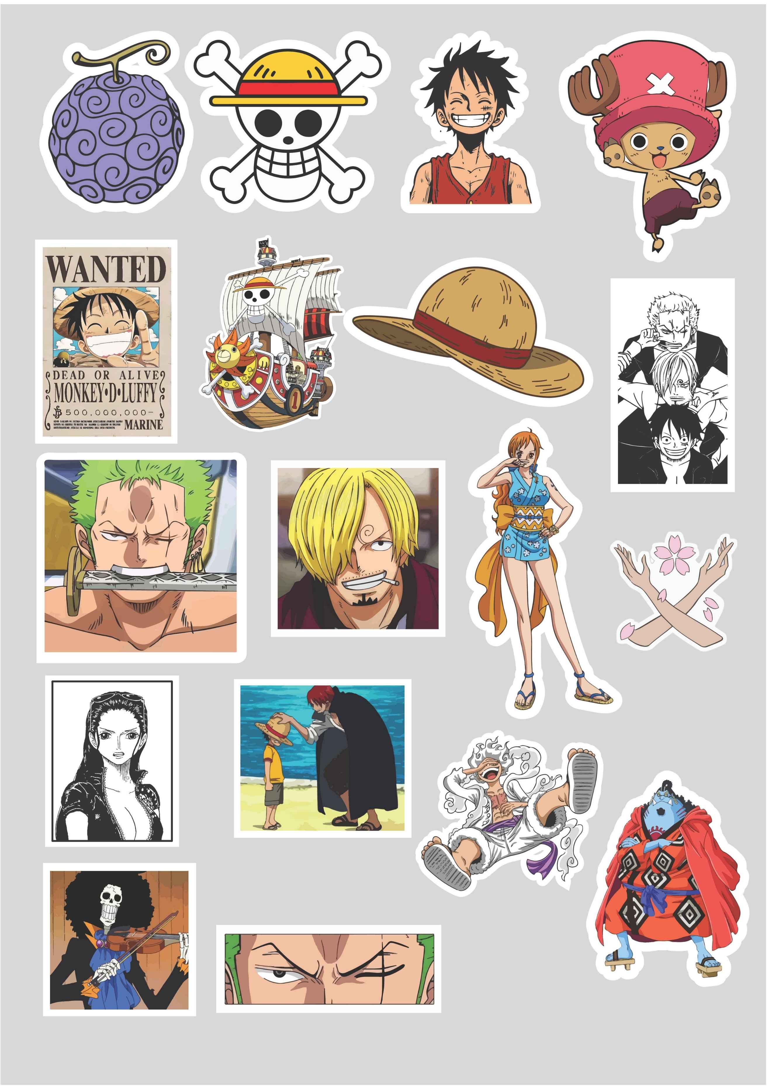 Anime Sticker Pack - One Piece Fan Art – WrapCart Skins