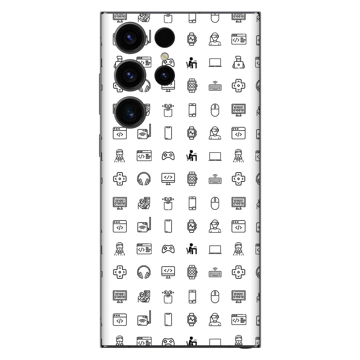 Tech Icons Mobile Skin – WrapCart Skins