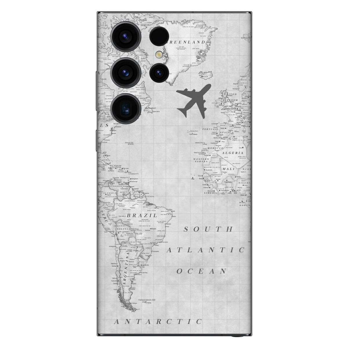 Grey Map Mobile Skins For Oppo Reno 11F 5G – WrapCart Skins
