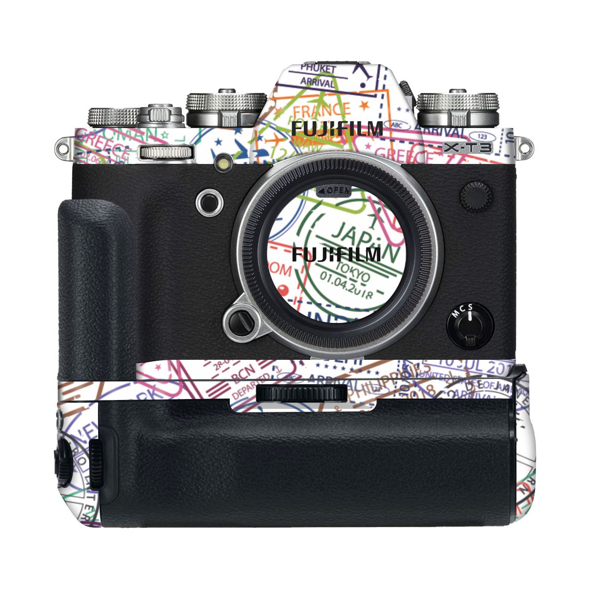 Travel Stamps Camera Skins – WrapCart Skins