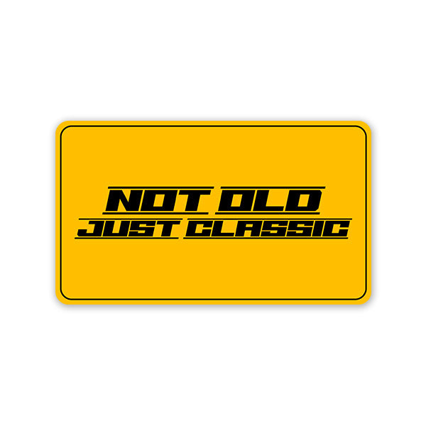 Not Old Just Classic Car Sticker - Car Stickers India. Residue Free ...