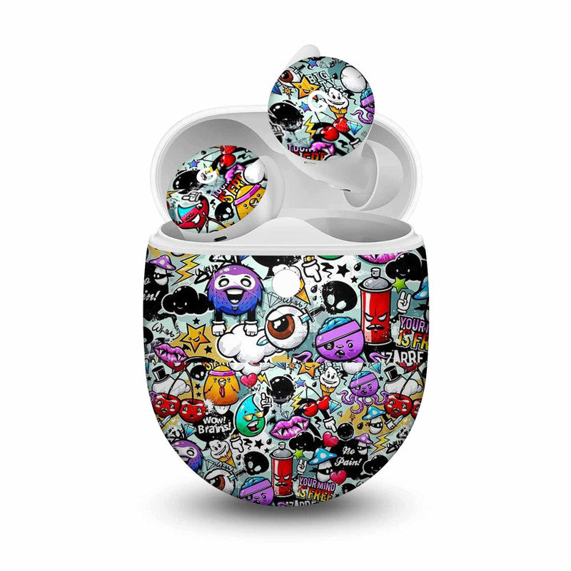 Fun Abstract Skin For Pixel Buds A-Series – WrapCart Skins