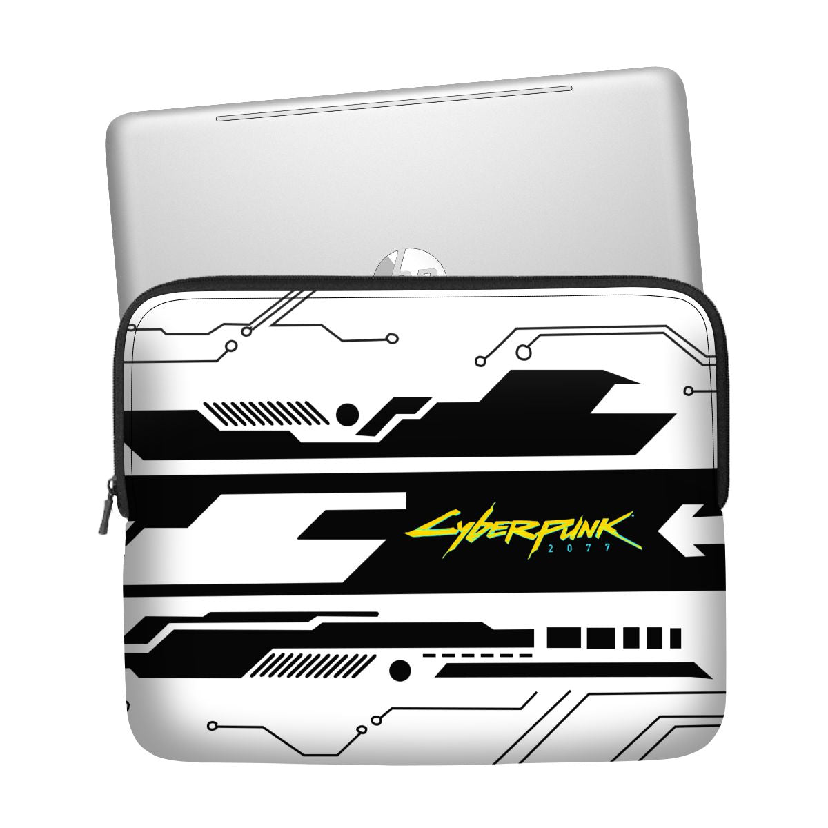 White Cyber Laptop Sleeve - Best Quality Customised Laptop Sleeves ...