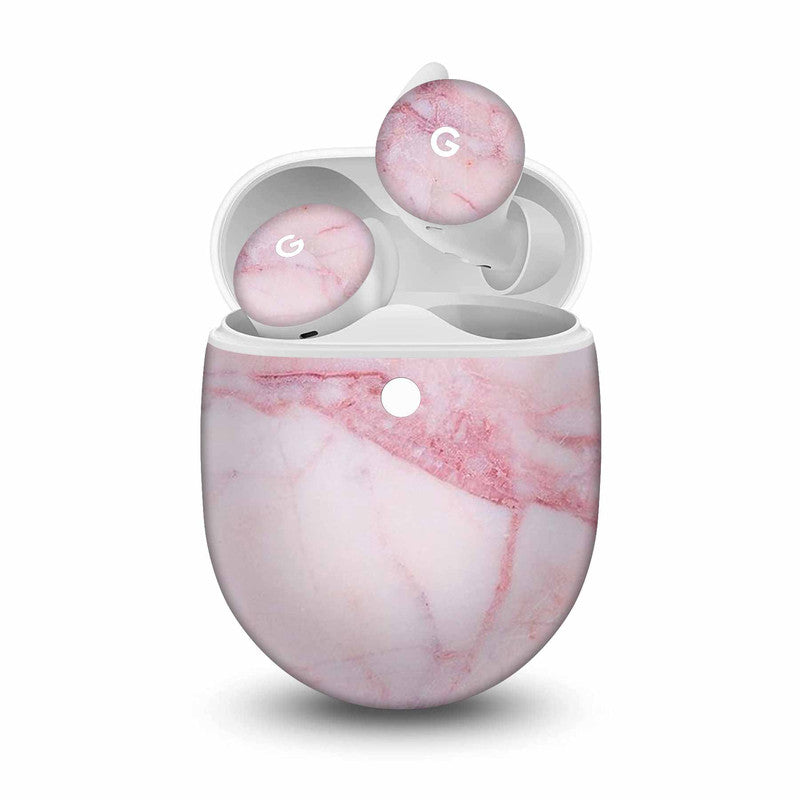 Pink Marble Skin For Pixel Buds A-Series – WrapCart Skins