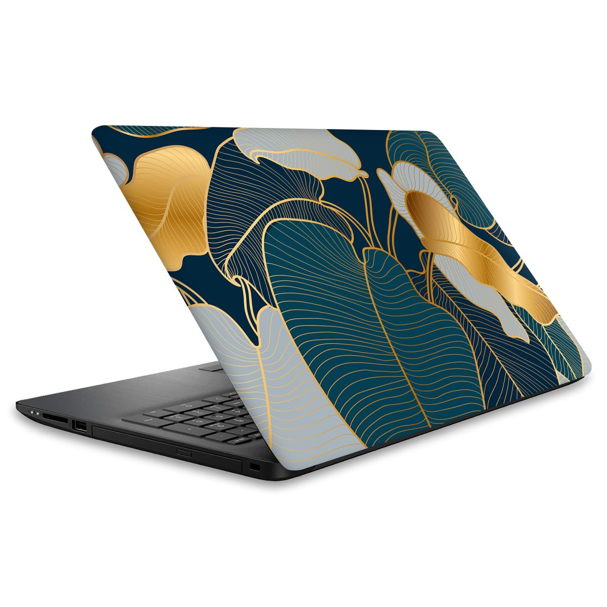 Golden Floral Laptop Skins. – WrapCart Skins