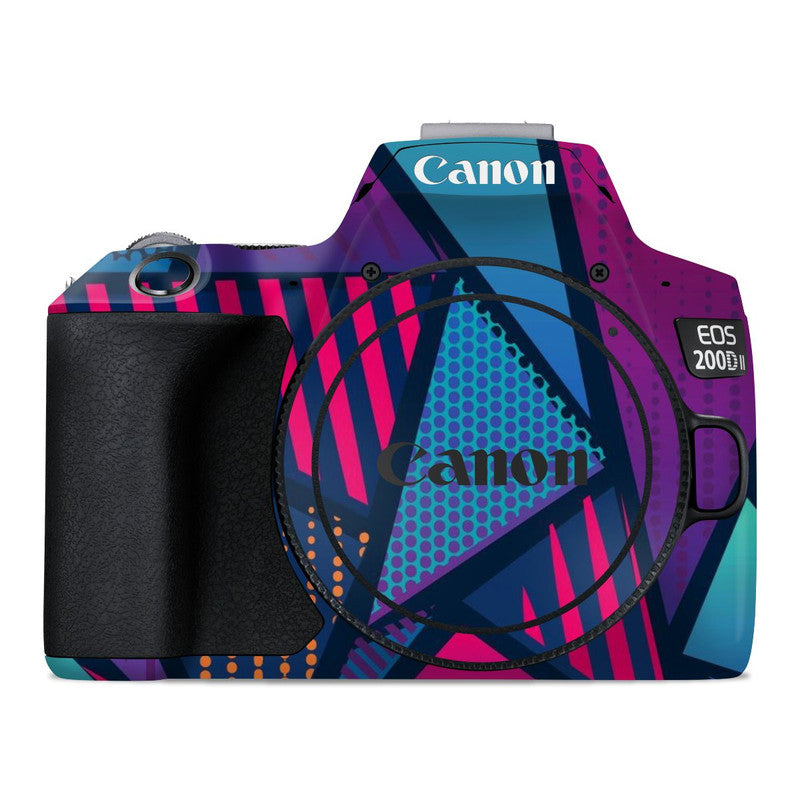 Blue Triangle Pattern Camera Skins – WrapCart Skins