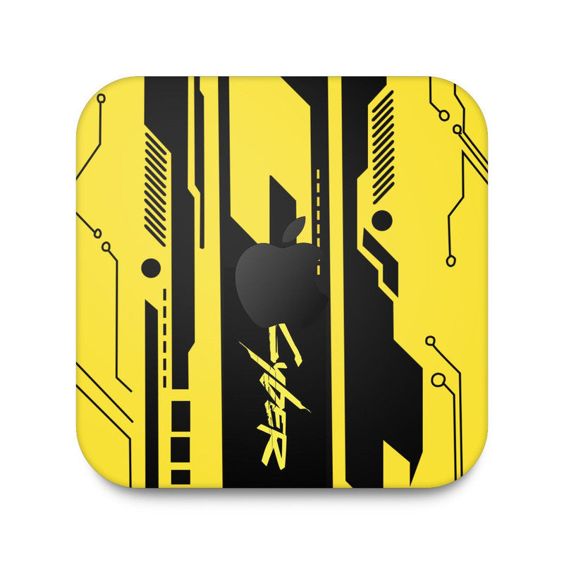 Cyber Yellow Skin For Apple Mac Mini – WrapCart Skins