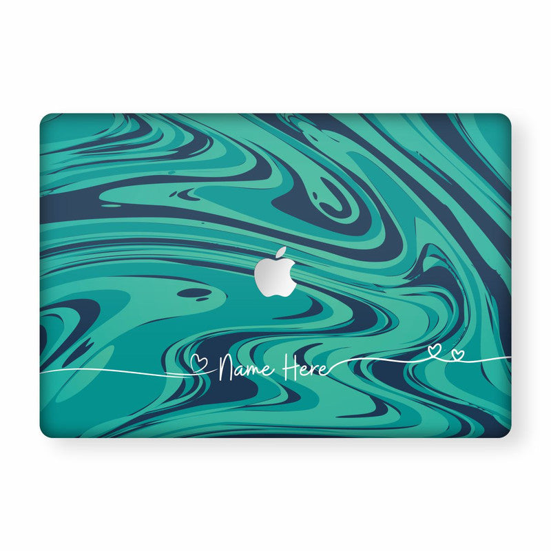 Flowy Custom Name Macbook Skin – WrapCart Skins