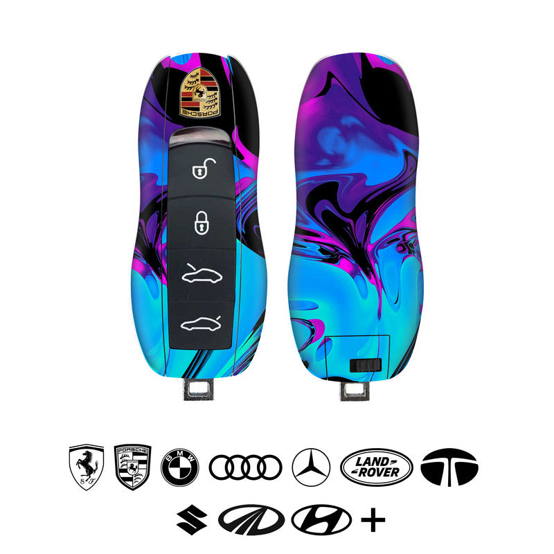 Blue Mercury Car Key Skins – WrapCart Skins