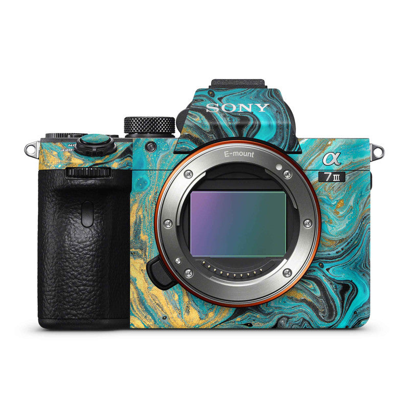 Blue Gold Camera Skins – WrapCart Skins