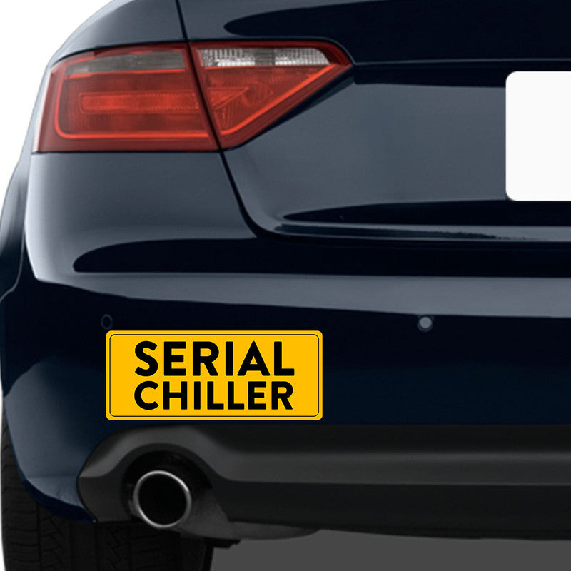 Serial Chiller Car Bumper Sticker - Car Stickers India. Residue Free ...