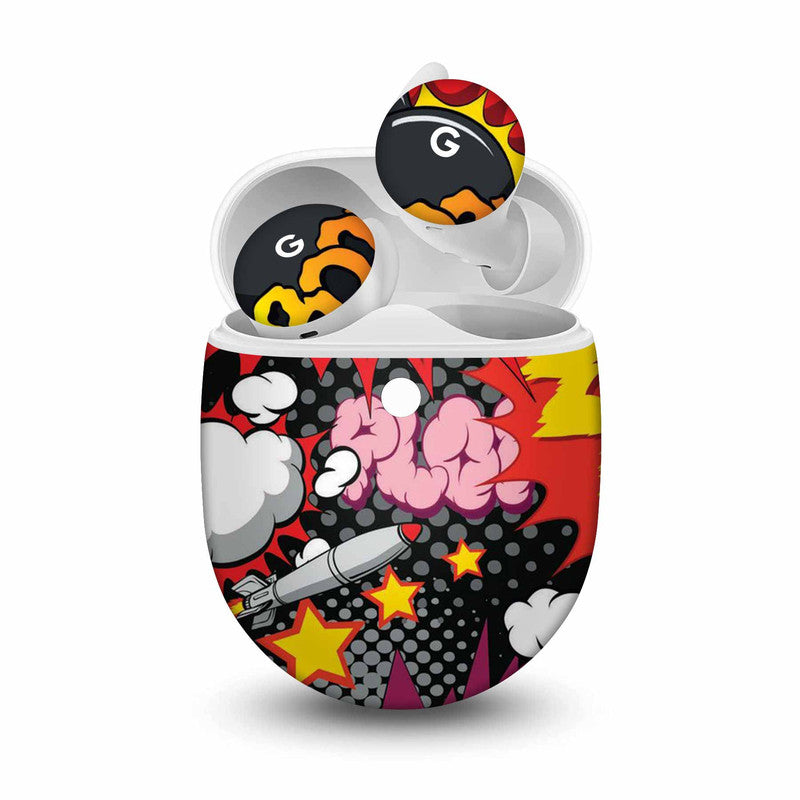 Boom 2 Abstract Skin For Pixel Buds A-Series – WrapCart Skins