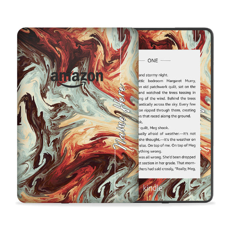 Coral Waves Custom Name Skin For Kindle – WrapCart Skins