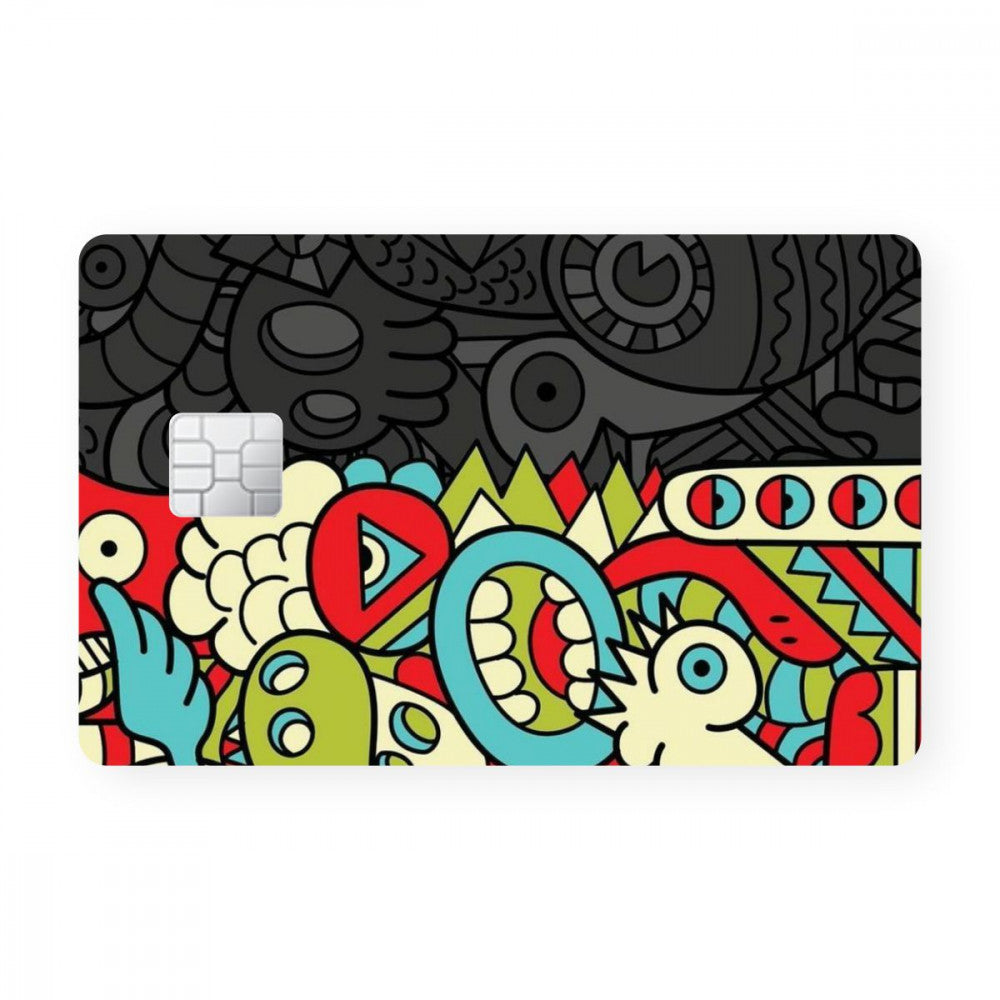 Multi Abstract Debit Card Skin & Card Skin – WrapCart Skins