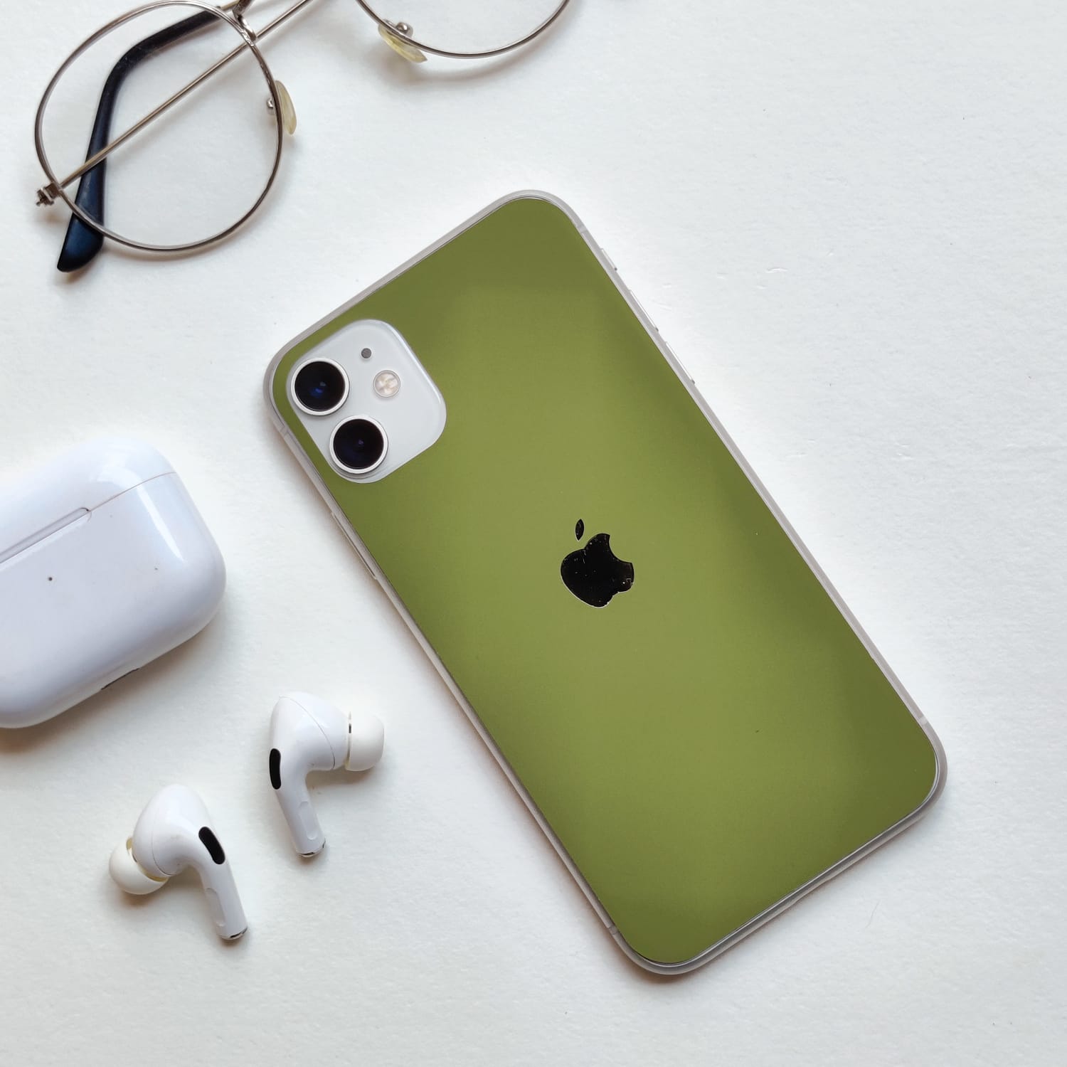 Matte Olive Green Mobile Skin – WrapCart Skins